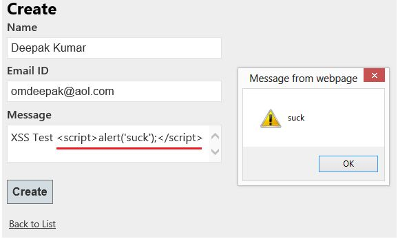 How To Handle Cross Site Scripting In Aspnet Mvc Application